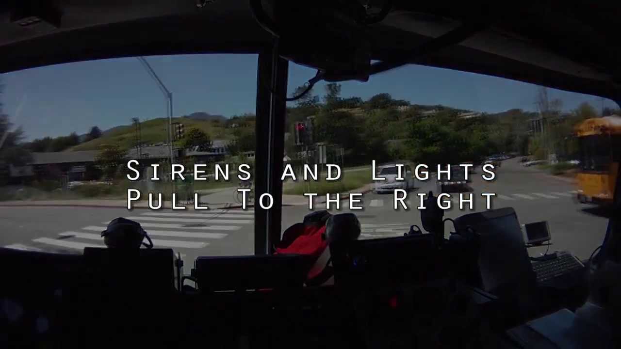 Mill Valley Fire Department PSA Light's and Sirens - Pull to the Right ...