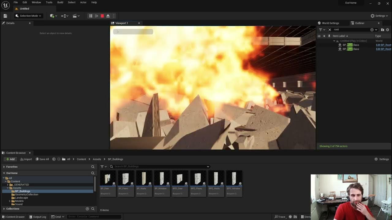 Dev blog #unrealengine Blender and photoshop. Construction script ...