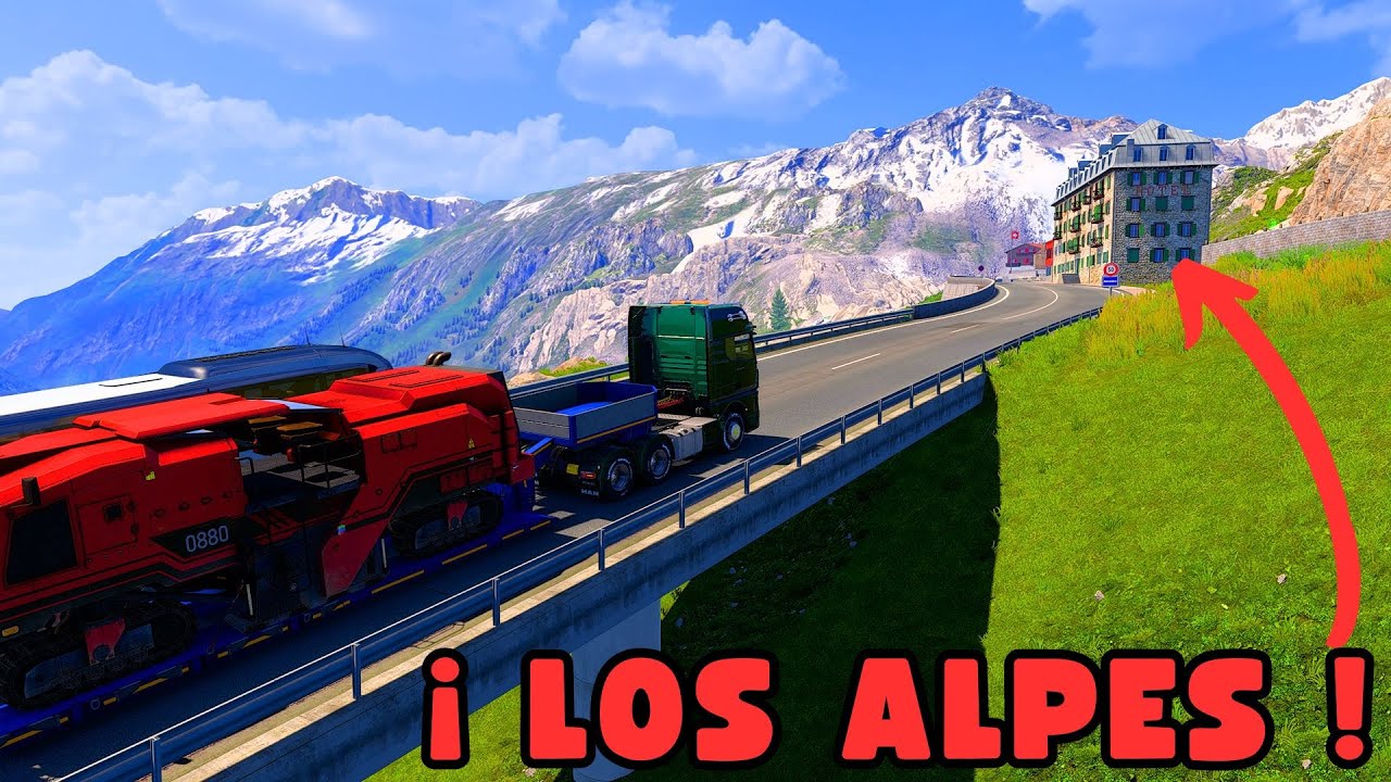LOS ALPES SUIZOS CON 44 TONELADAS CASI IMPOSIBLE 🚧EURO TRUCK SIMULATOR ...