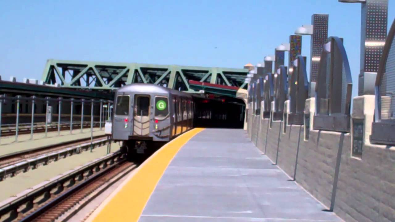 R68A G Train Arriving at the new Smith 9th Streets Station. - YouTube