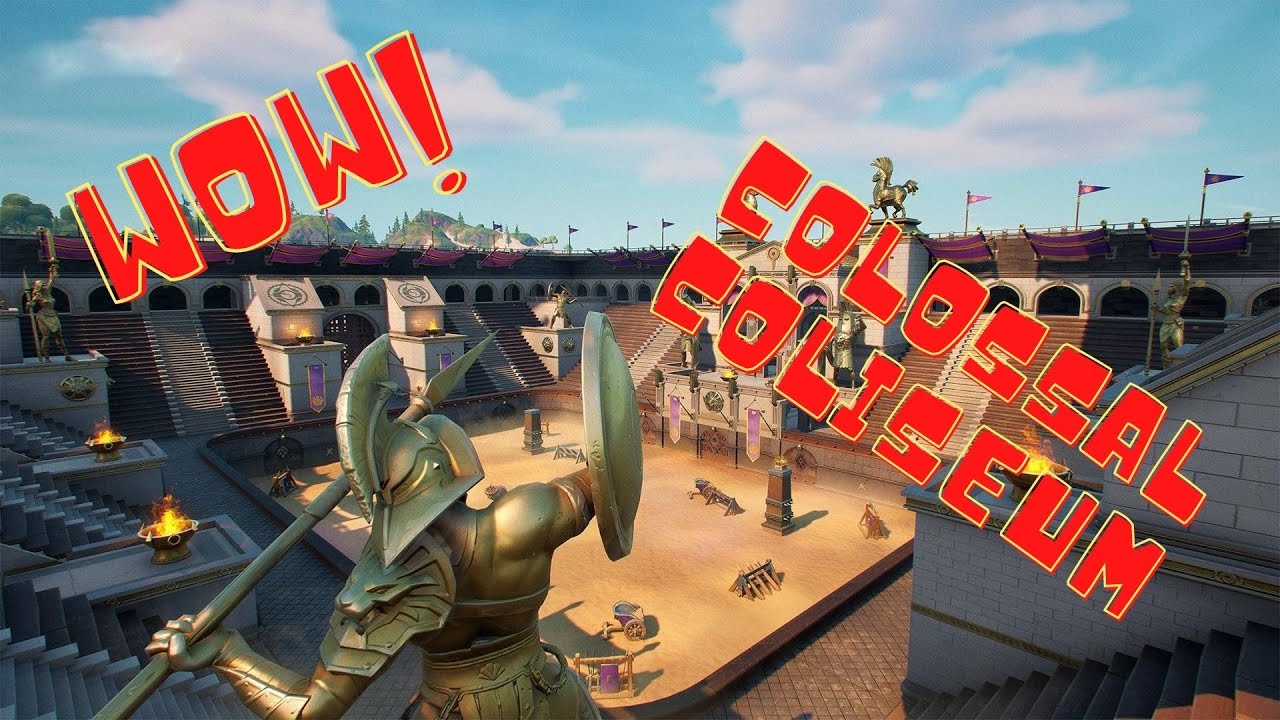 New Location Exploring Colossal Coliseum in Fortnite - YouTube
