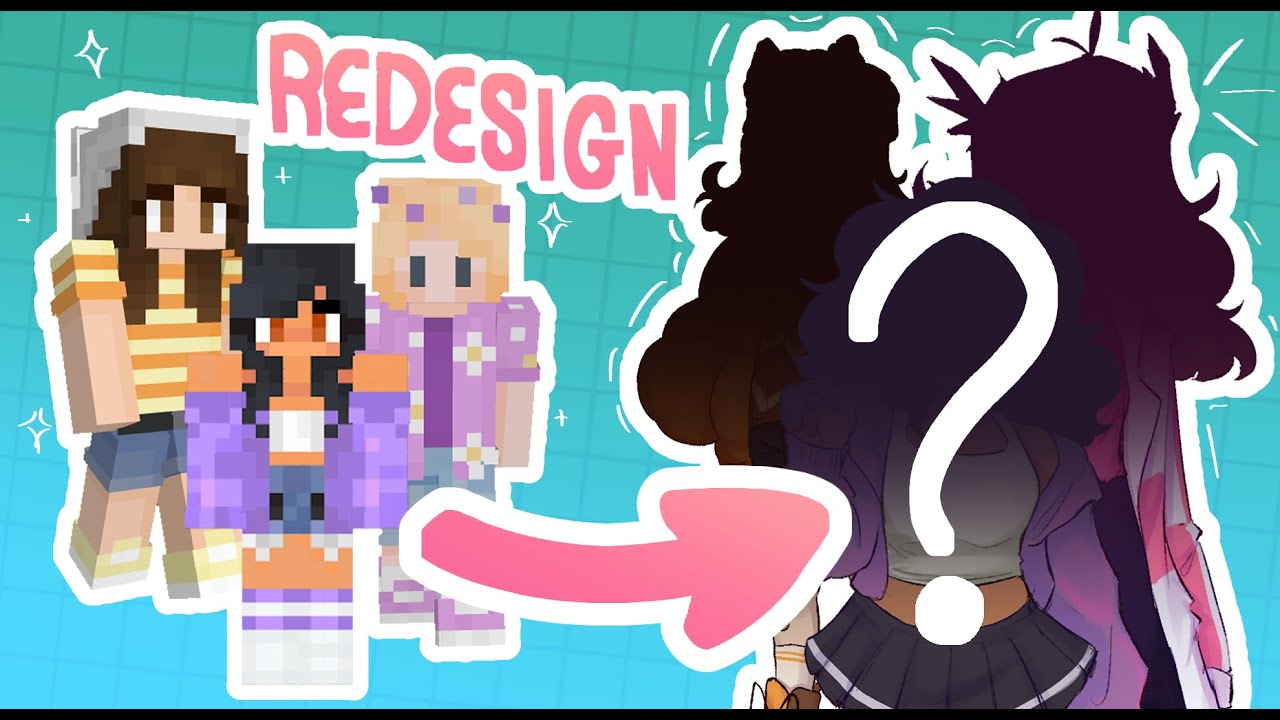 Redesigning Minecraft Youtubers | Aphmau, Aimsey & Guqqie ( Speedpaint ...