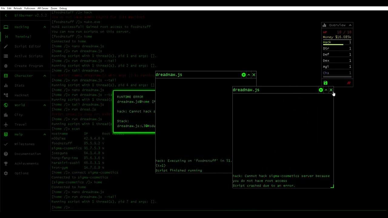 Bitburner v2 5 2 c6141f2ad 2024 01 01 19 32 39 - YouTube