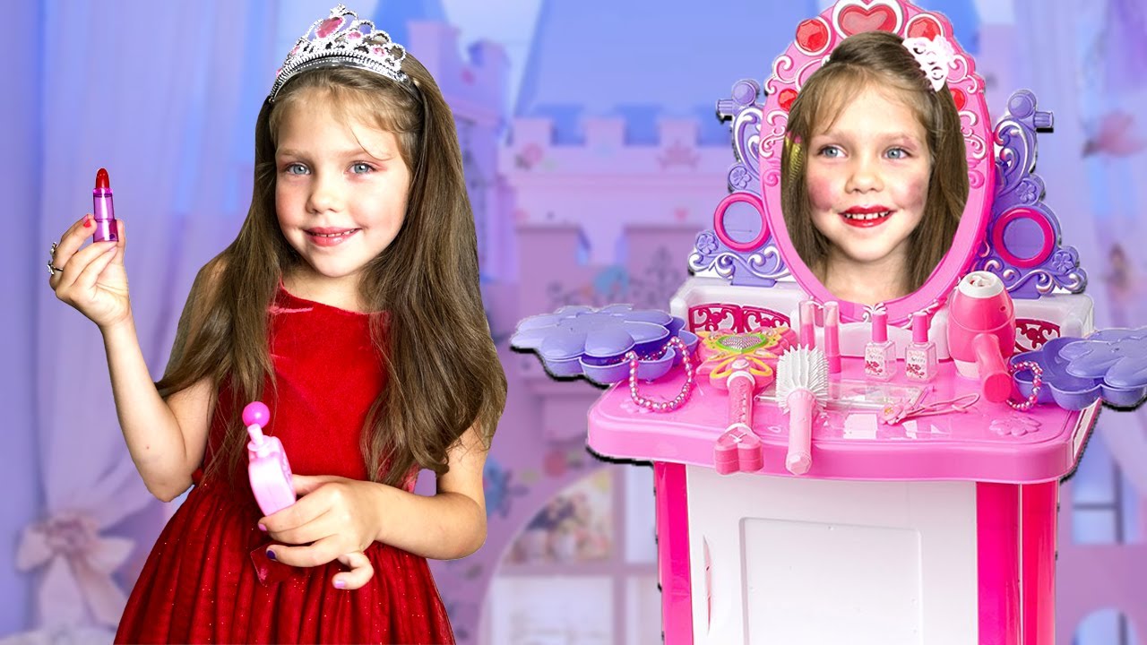 Sonya Pretend play Princess and do Make Up | Funny kids story with ...