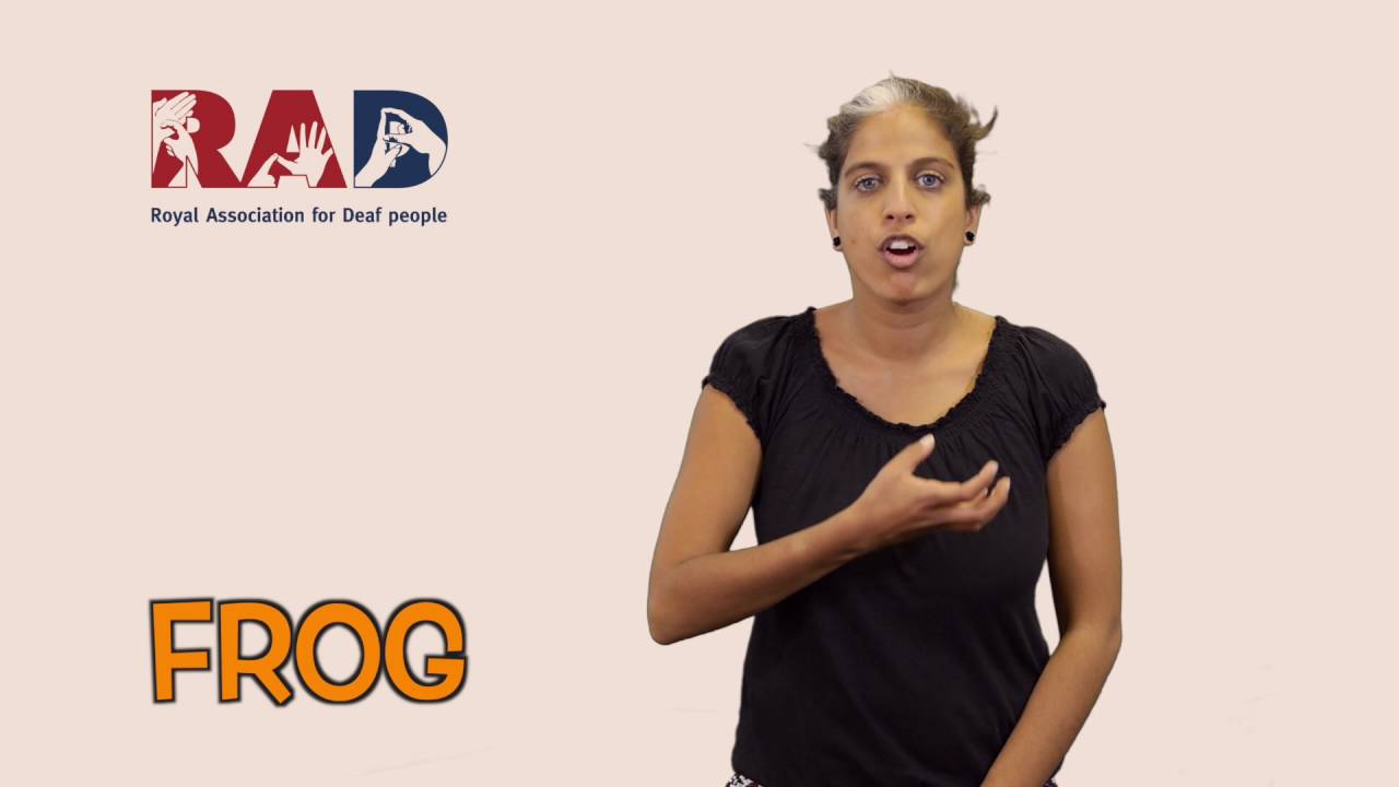 How to sign 'Frog' in British Sign Language (BSL) - YouTube
