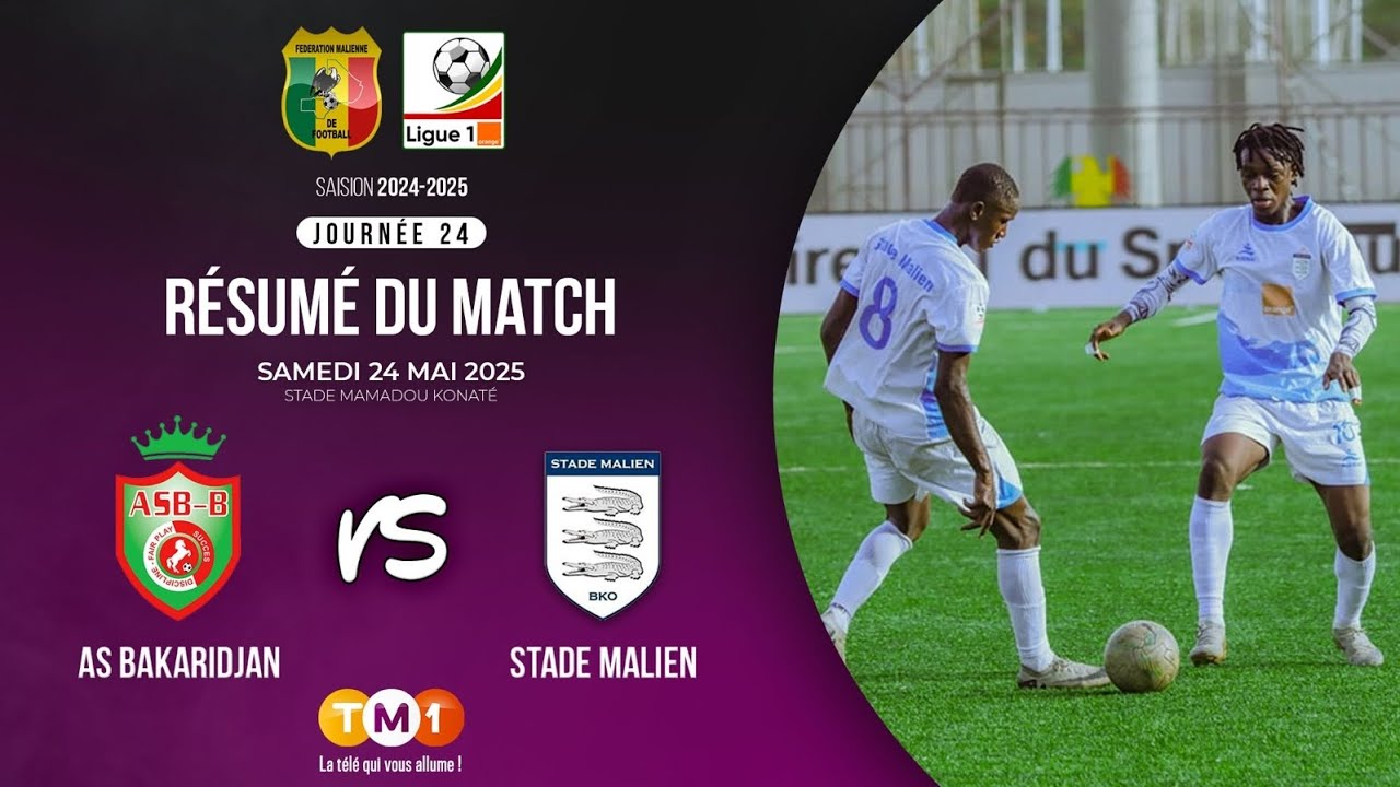 TM1 Foot - 24e journée - L1 Orange : Résumé AS Bakaridjan vs Stade ...