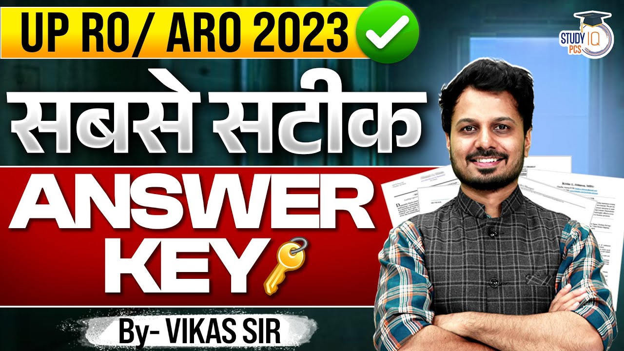 UPPSC RO/ARO 2023 | UPPSC RO ARO Mains Answer Key | Detailed Solution ...