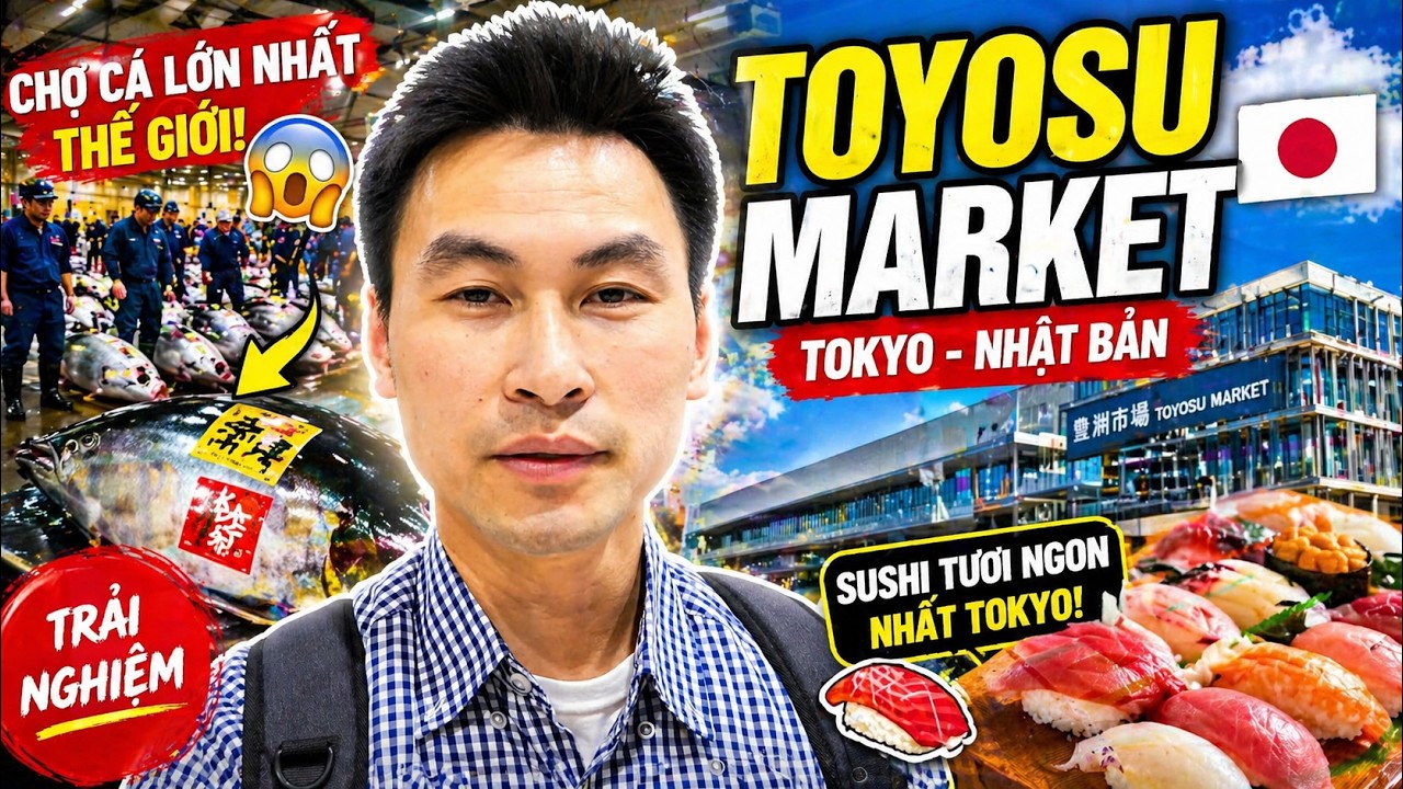 Trải Nghiệm Toyosu Market Tokyo: Thiên Đường Ẩm Thực Nhật Bản - YouTube