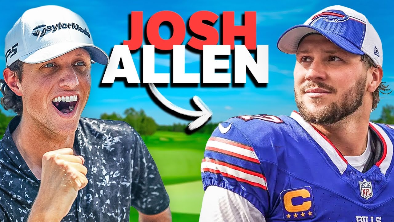 Josh Allen Challenged Me to a Golf Match! - YouTube