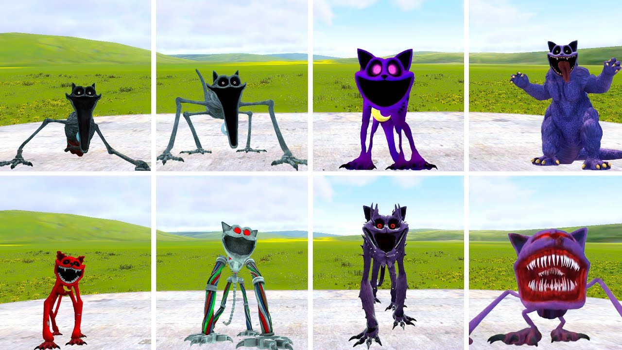 Evolution of Catnap smiling critters in Garry's Mod! - YouTube