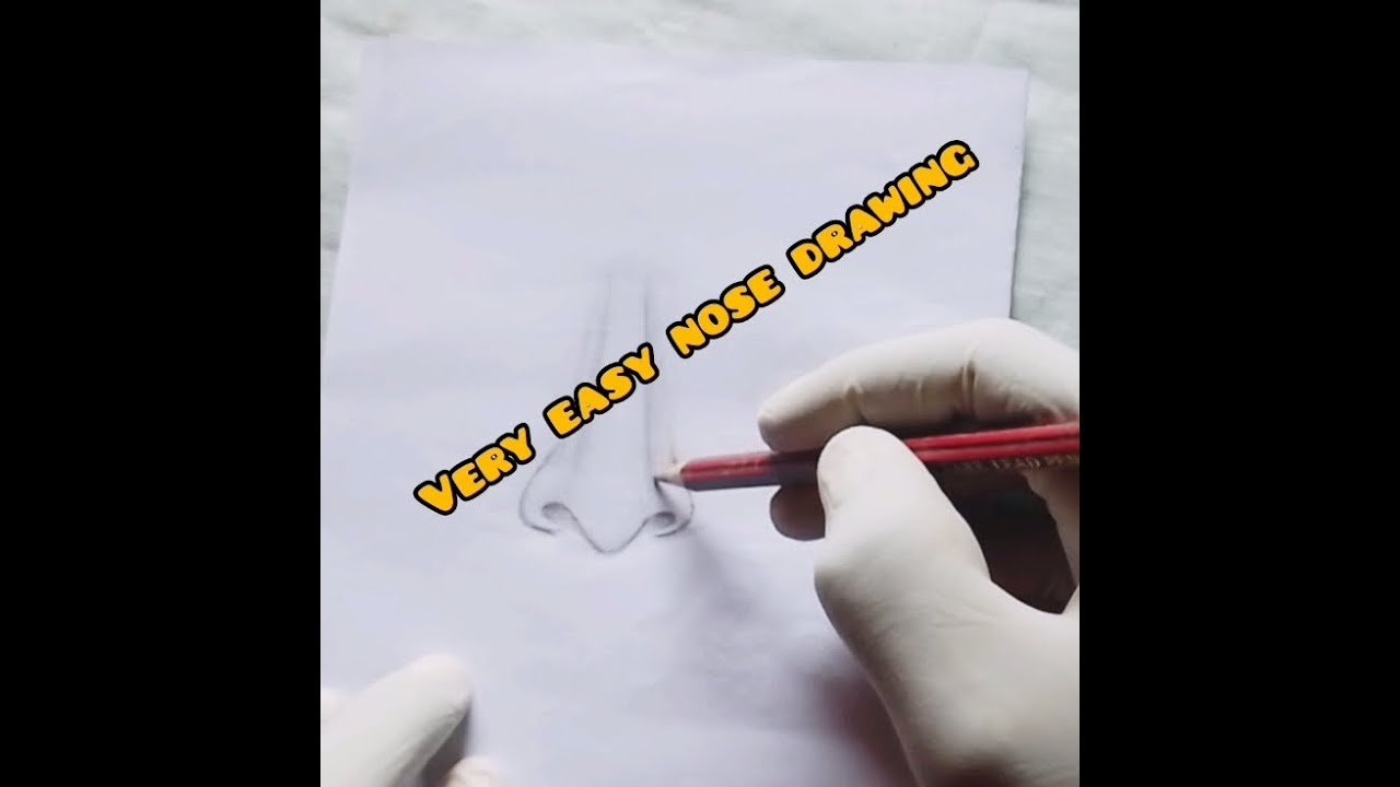 Very easy to draw nose - YouTube