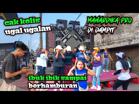 Cak kolis mulai ugal ugalan ibuk ibuk lari ber hamburan, mahardika pro di dampit