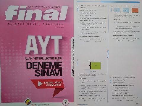 FİNAL DERGİ AYT 7 DENEME SINAVI KİMYA SORU ÇÖZÜMÜ