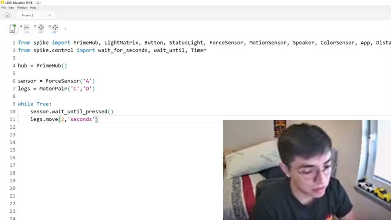 Programming SPIKE Prime Force Sensor using Python - YouTube