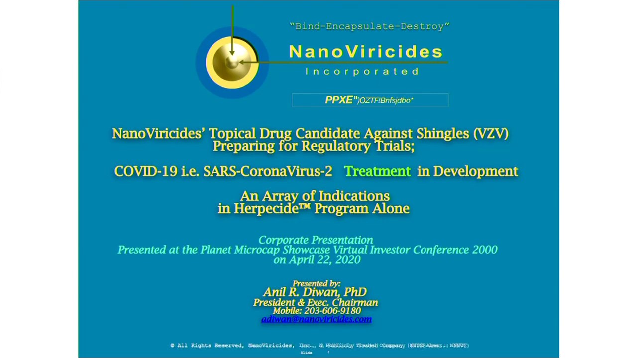 NanoViricides, Inc. (NYSE American: NNVC) Webcast | SNN Network - YouTube