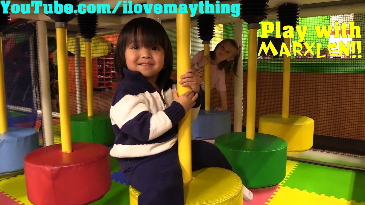 Kids and Toddlers' Indoor Playground Playtime! Bouncers, Slides ...