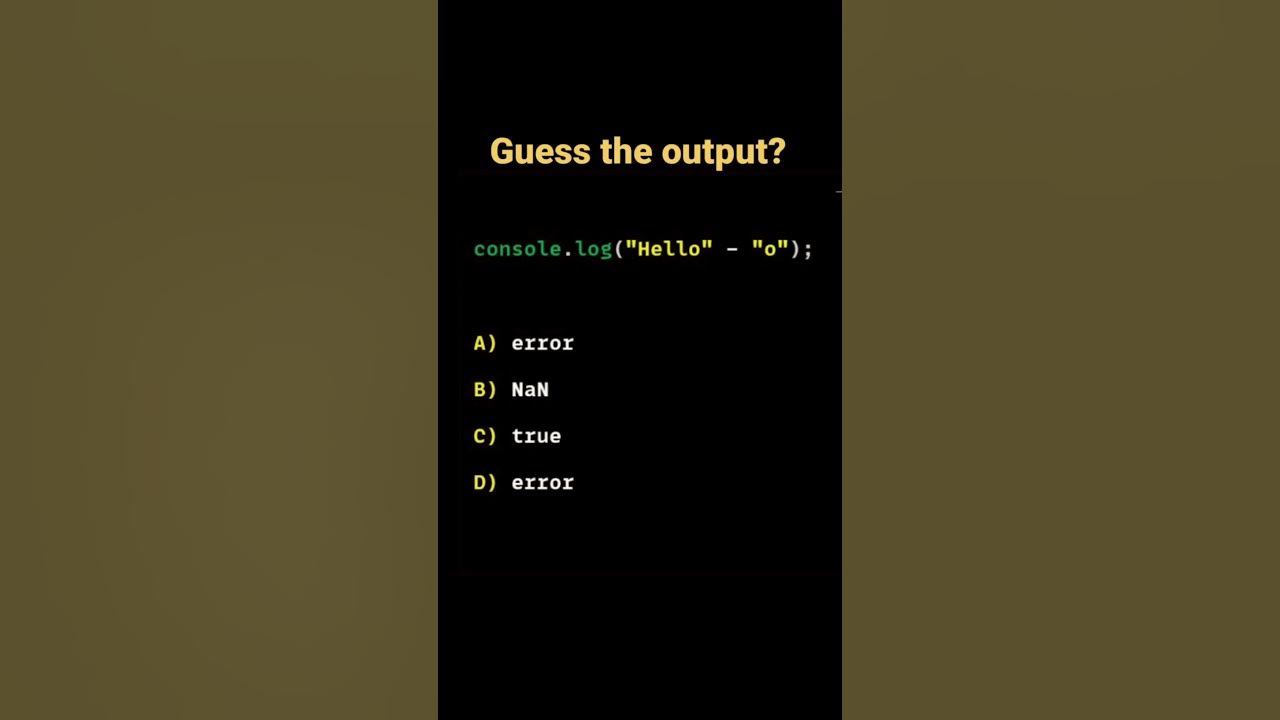 Test Your Javascript Knowledge MCQ #156 - YouTube
