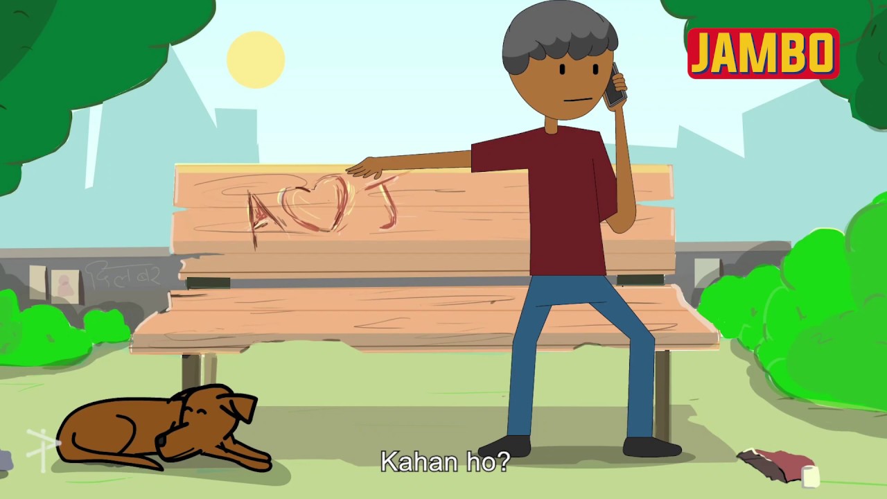 Every Time I Am Waiting For My Friend | Jambo | Desi Animation | Funny ...