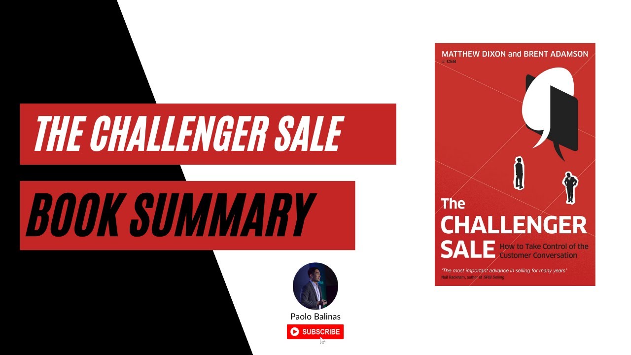 The Challenger Sale by Matthew Dixon & Brent Anderson Book Summary ...