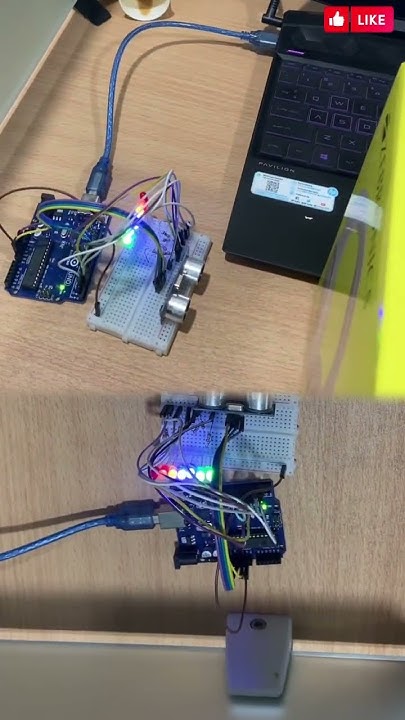 Arduino project make fun with leds and ultrasonic sensor #diyelectronics # #arduinoboard # ...
