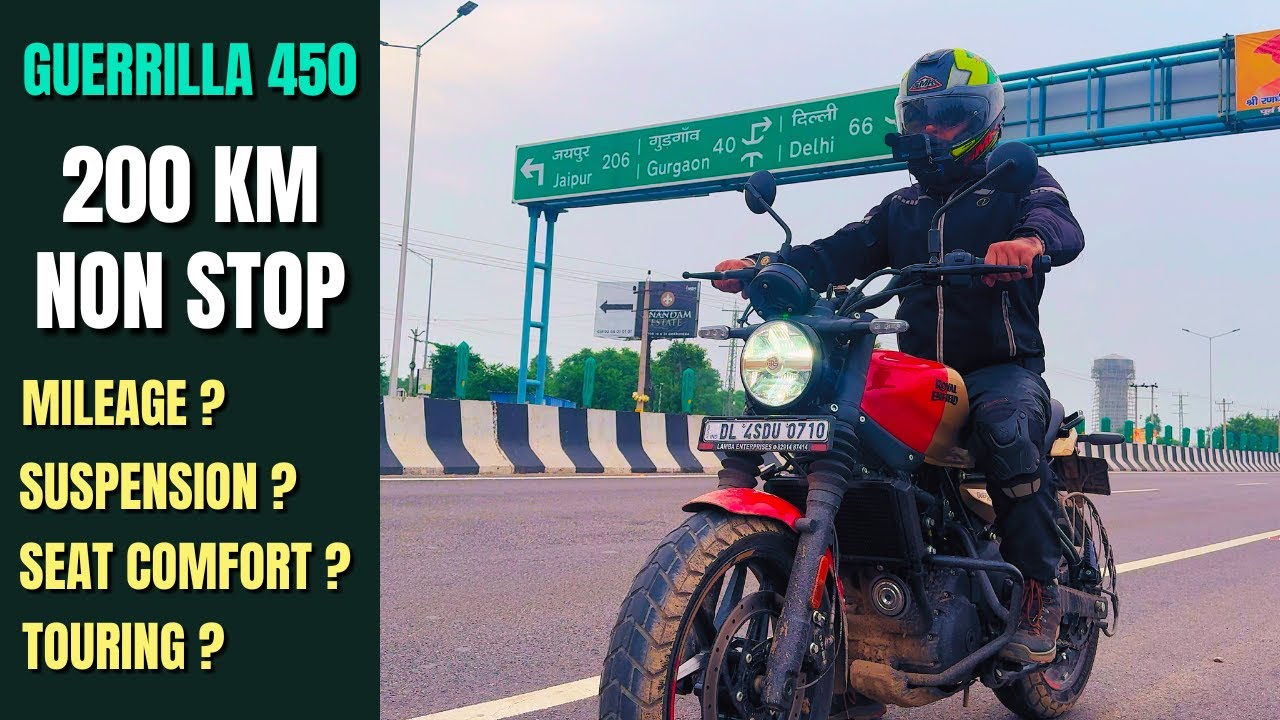 1st Long Ride Review of New RE Guerrilla 450 | Good for Touring ? # ...