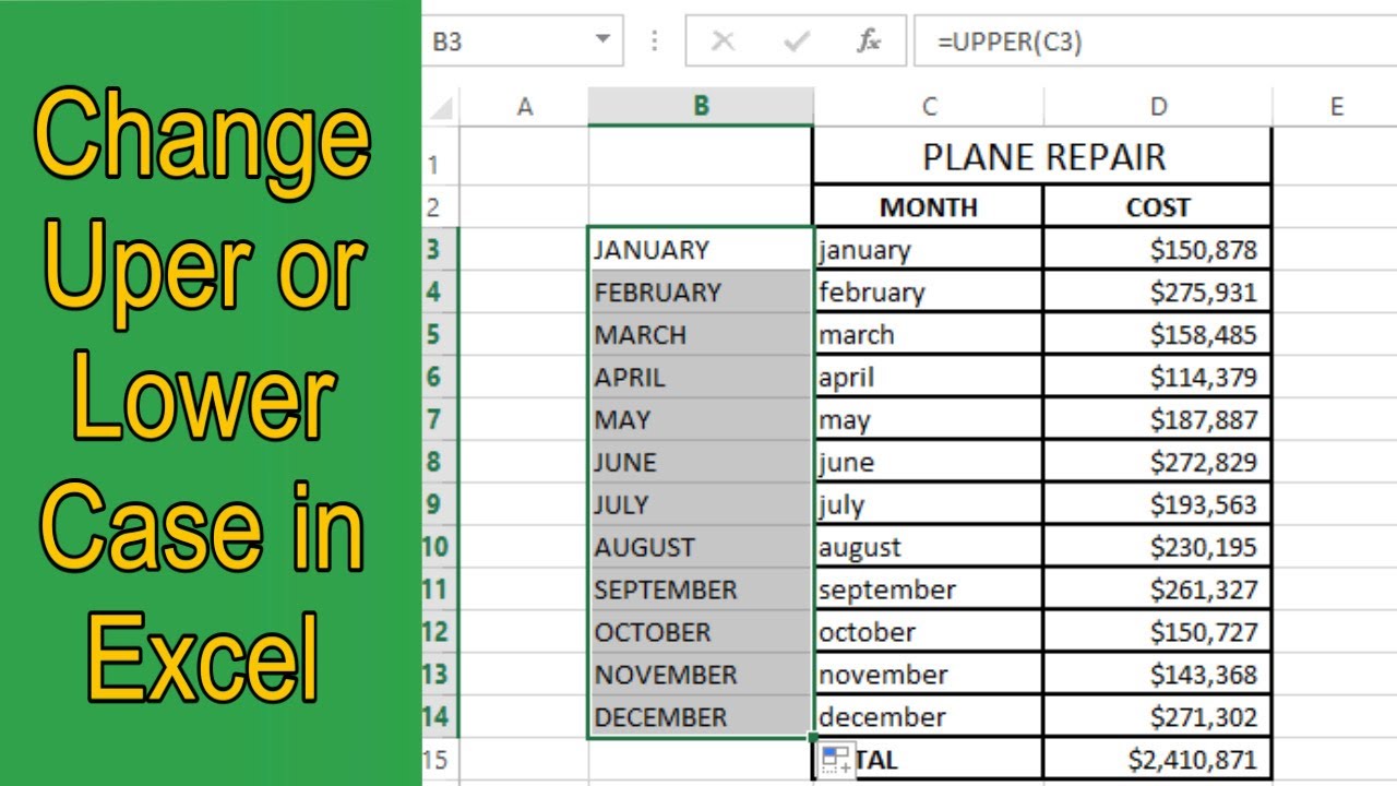 How To Change From Lowercase To Uppercase In Excel How To Change how-to-change-from-lowercase-to-uppercase-in-excel-how-to-change