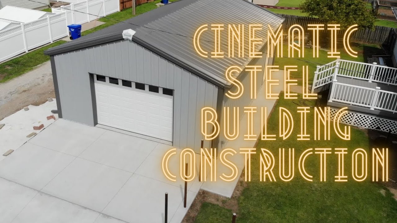 How we put up a STEEL BUILDING kit - YouTube