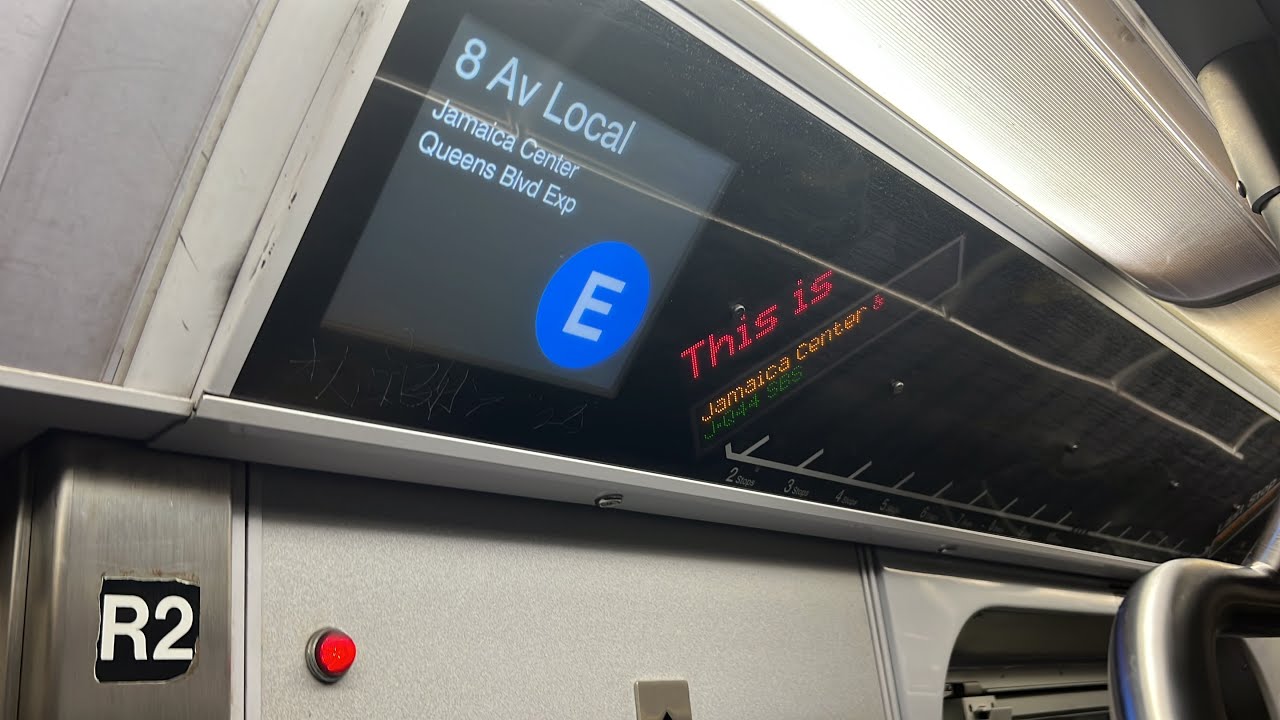 R160A (E) Train [World Trade Center to Jamaica Center-Parsons Archer ...