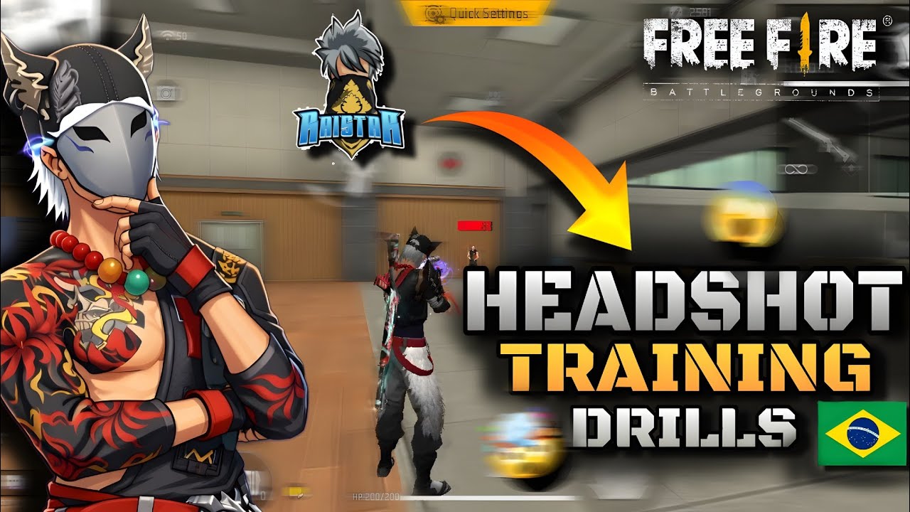 Free Fire Training Ground Headshot Drills 🔥 Improve You Headshot Rate ...
