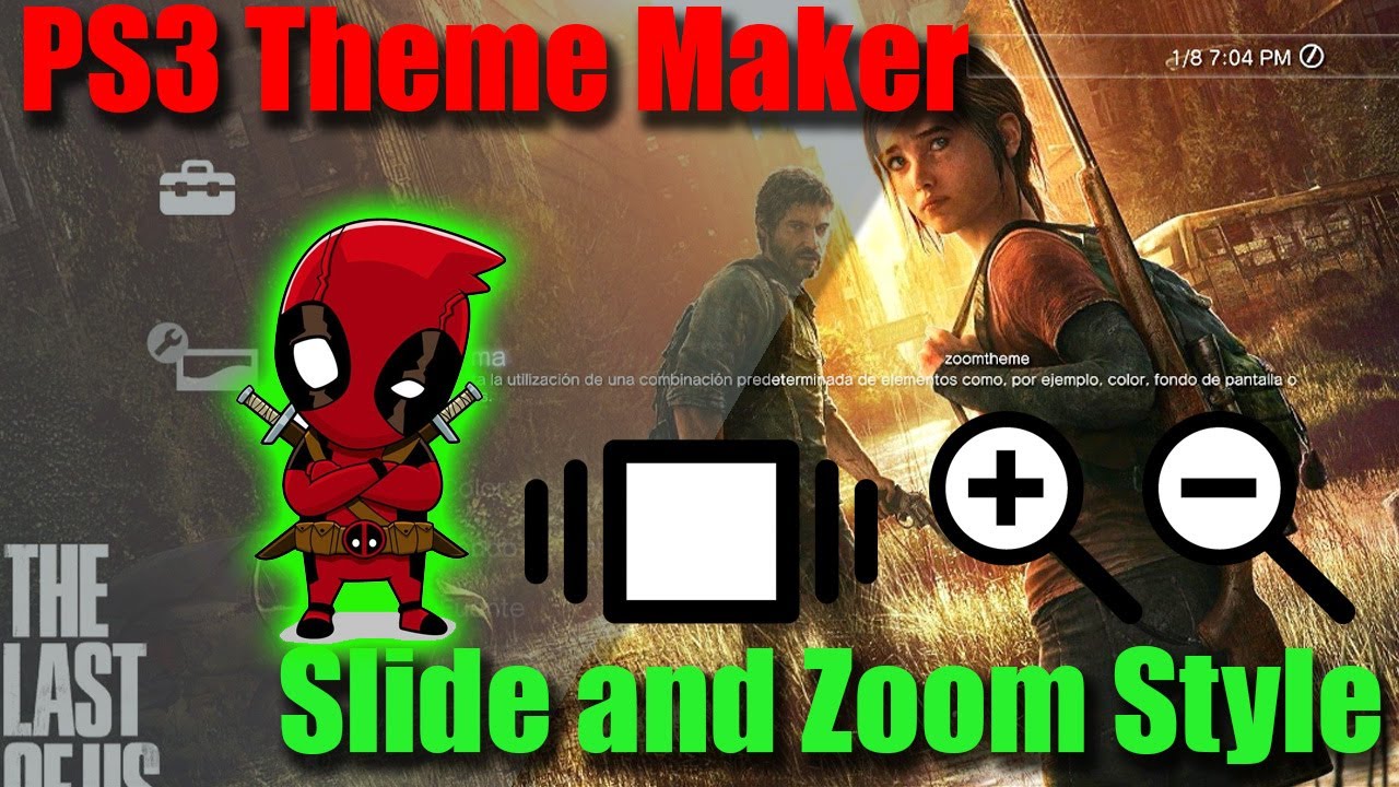 Como crear tema para PS3 con animacion slide y zoom - YouTube
