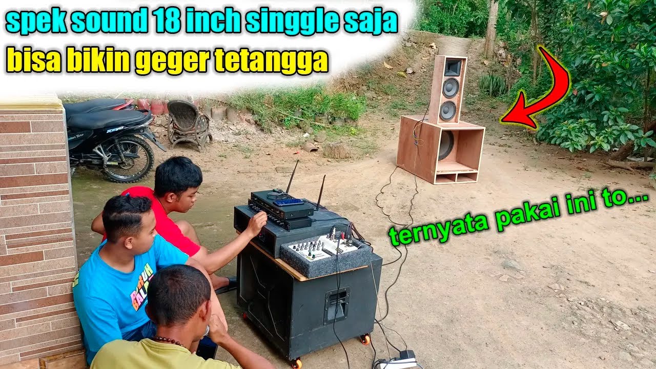 SATU BOX SUB 18 INCH MAMPU MENGETARKAN RUMAH TETANGGA - YouTube
