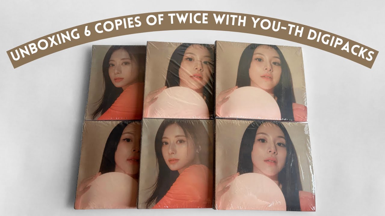 unboxing 6 copies of TWICE "With YOU-th" digipacks 🎀 】 - YouTube