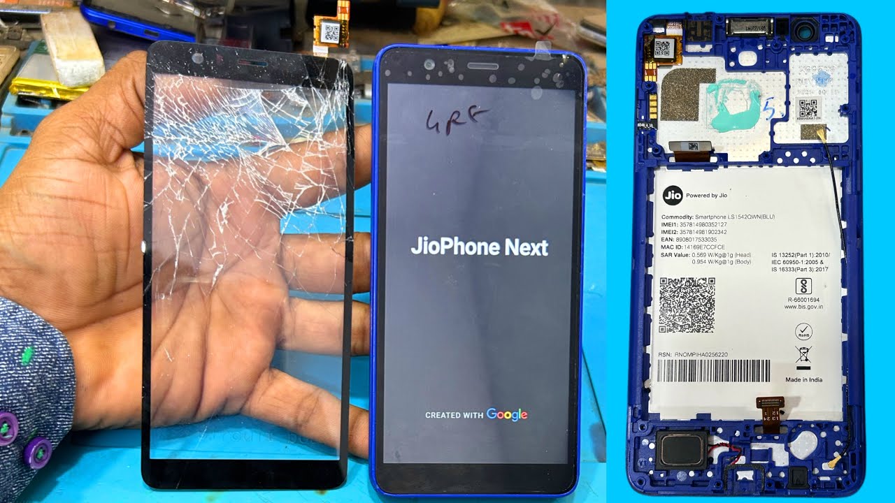 Jio phone next disassembly / Jio phone next touch change / how to ...