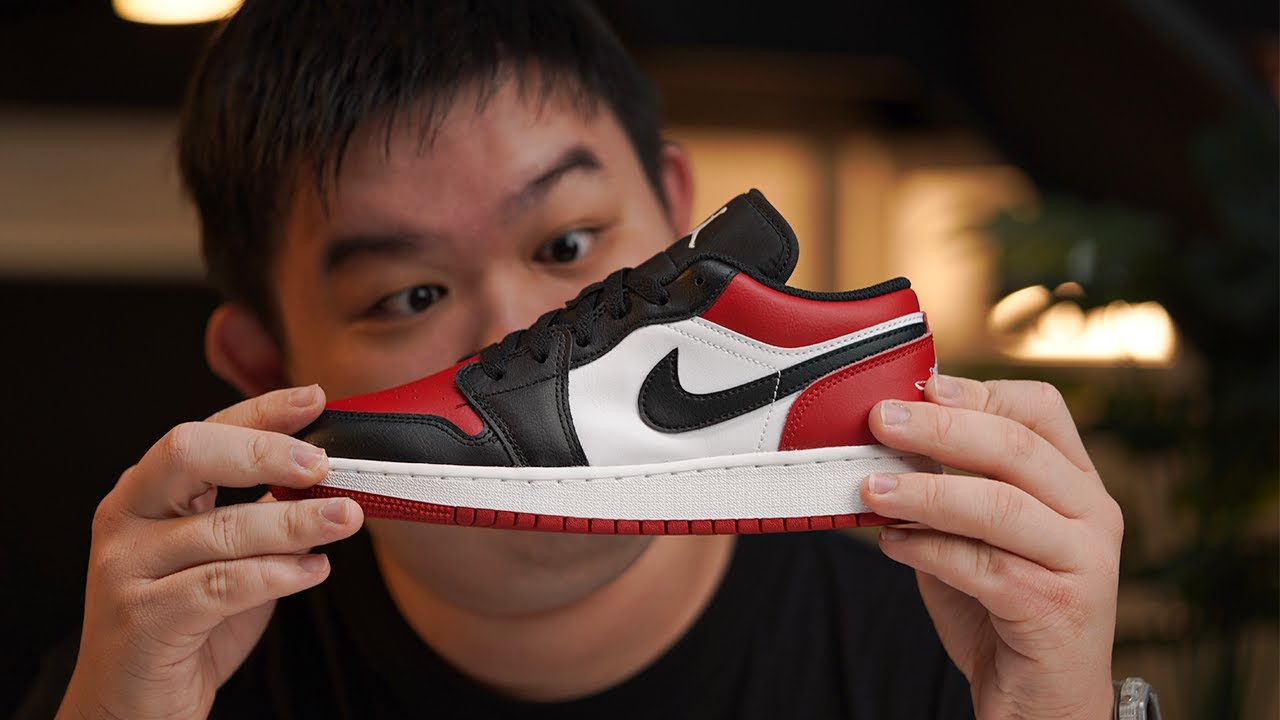 Air Jordan 1 Low 'Bred Toe' (553558-612) Nicky Unbox - YouTube