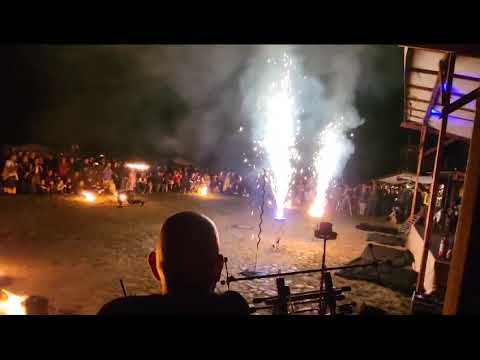 Schloss Penkun - Ausschnitt aus 'Infinity Feuershows'  2023-09-23