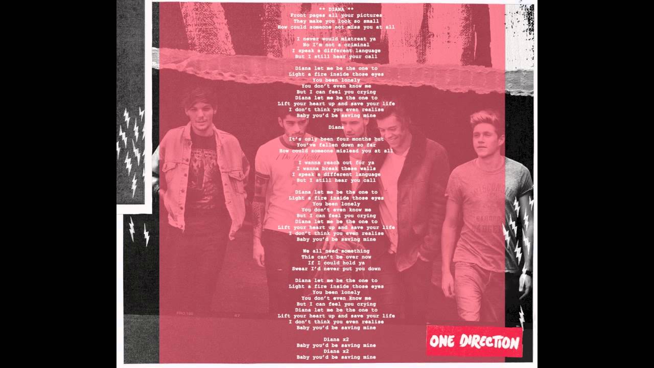 One Direction Diana lyrics - YouTube
