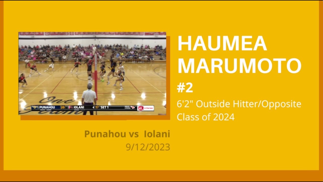 Haumea Marumoto Volleyball Highlights Sep 2023 PUN v IOL - YouTube
