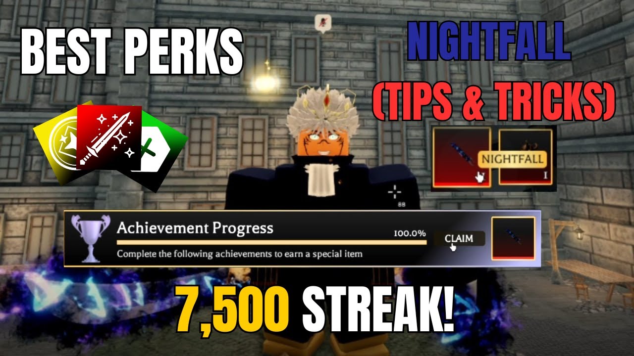 HOW TO GET NIGHTFALL ACHIEVEMENT (TIPS AND TRICKS) Perks, Skills ...