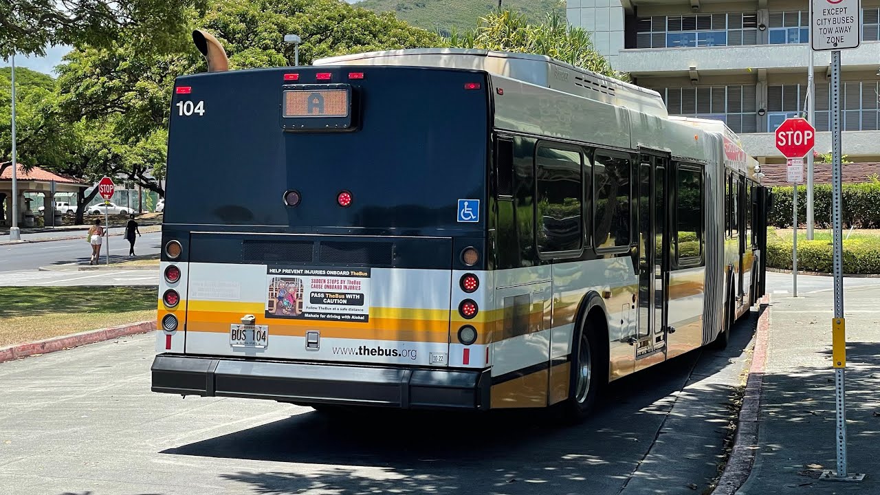 Honolulu The Bus Route A Bus 104 (Retired October 2022) - YouTube