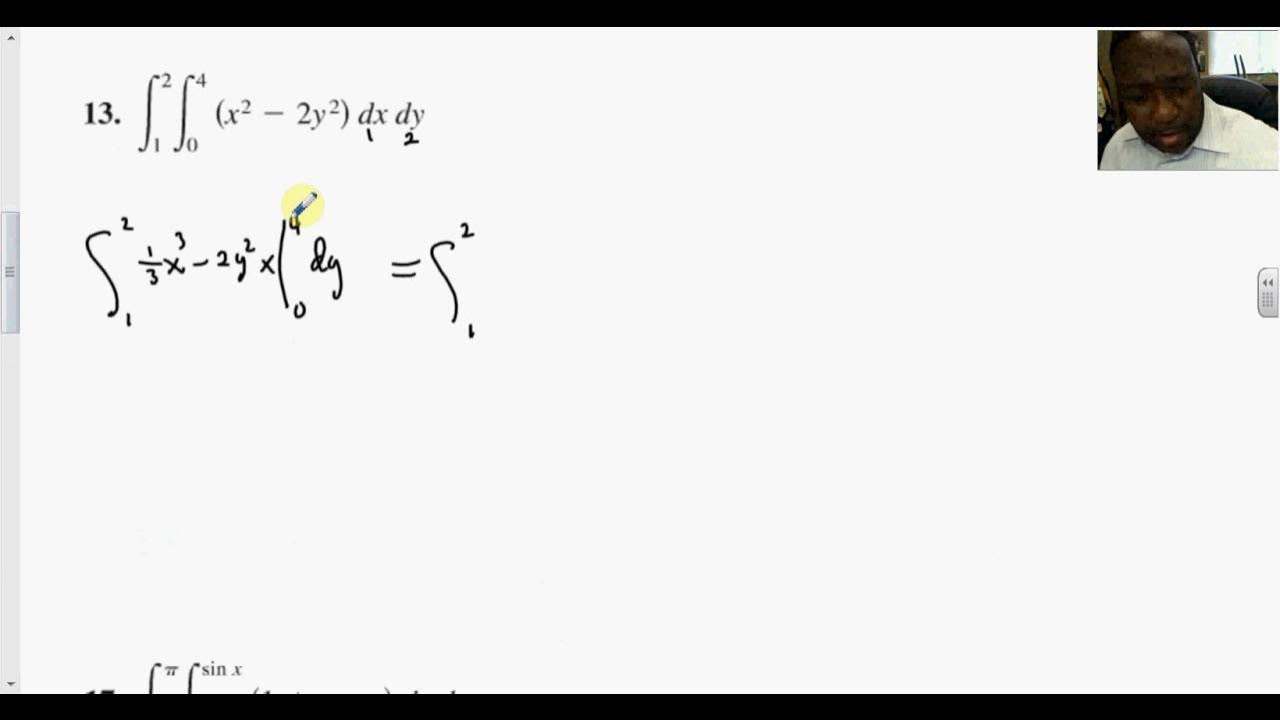14 1 Iterated Integrals and the Area in the Plane - YouTube