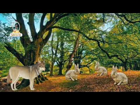 Rabbits and wolf | Fairy tales | #My_English_Fairy_Tales - YouTube