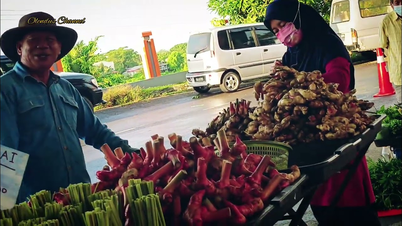BELI SAYUR HINGGA LUAR NEGERI DI PASAR SATOK SARAWAK - YouTube