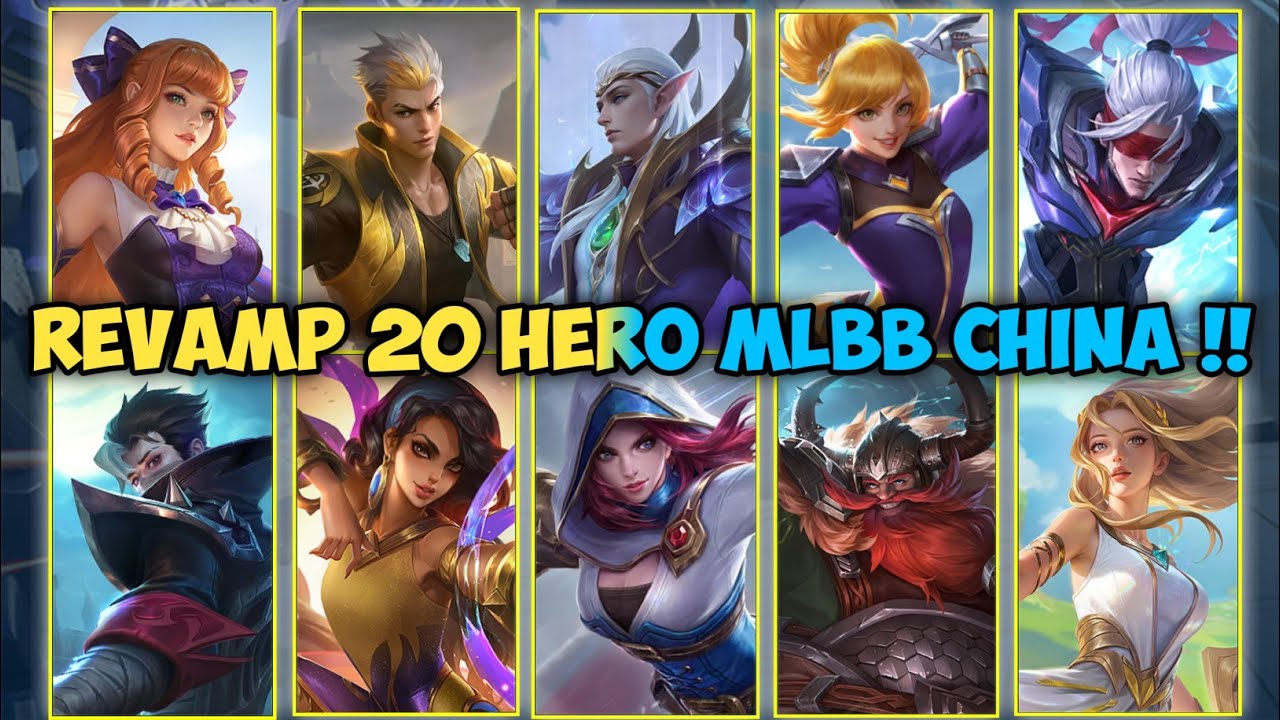 REVAMP 20 HERO MLBB CHINA !! TAMPILAN FANNY REVAMP | 决胜巅峰 MOBILE ...