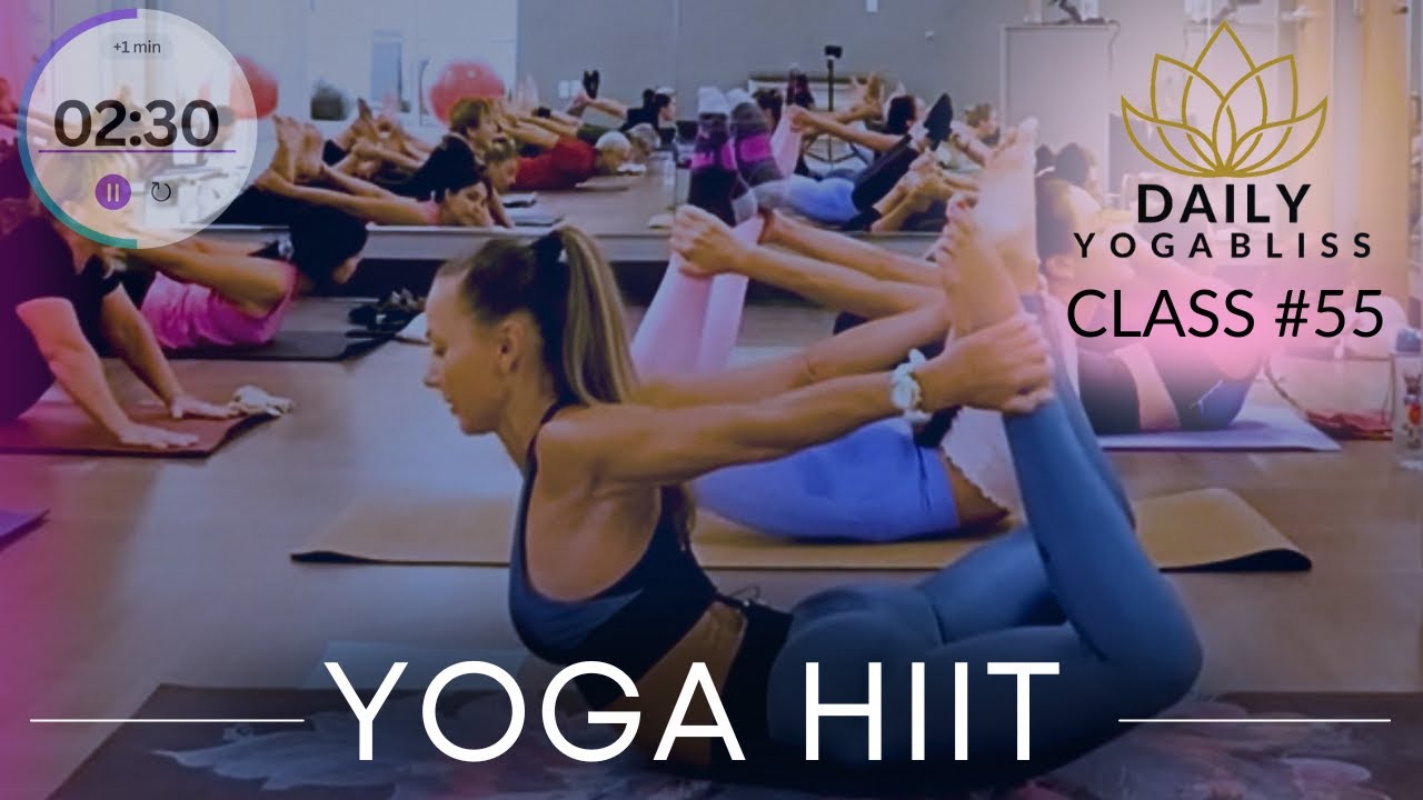 60-MIN POWERFUL YOGA HIIT WORKOUT (weight loss, toning, flexibility ...