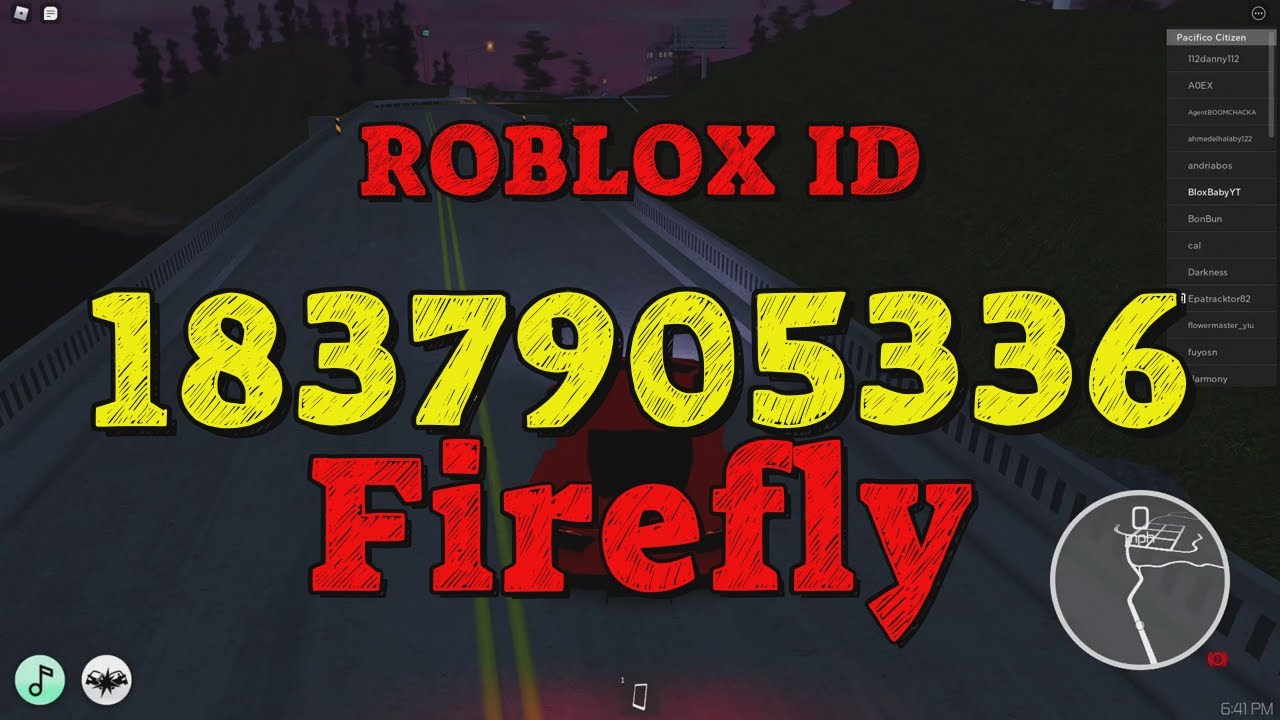 FIREFLY Roblox Song Codes - YouTube