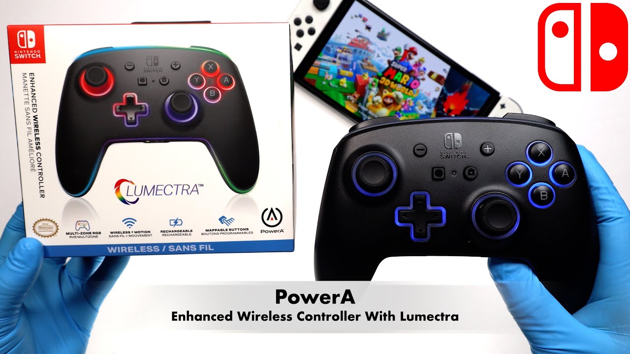 New PowerA Enhanced Wireless Controller For Nintendo Switch - YouTube