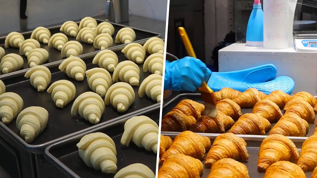 Top Pastry Chef Reveals Best Puff Bread Croissant Techniques || Chinese ...