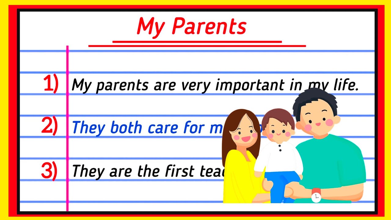 10 Lines on My Parents | Essay on My Parents | My Parents Paragraph ...