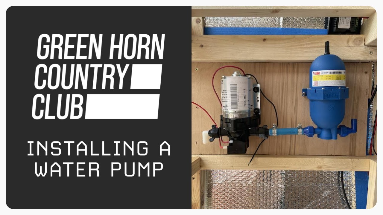 Installing a Shurflo Water Pump and Fiamma Accumulator | Plumbing | DIY Sprinter Van Conversion ...