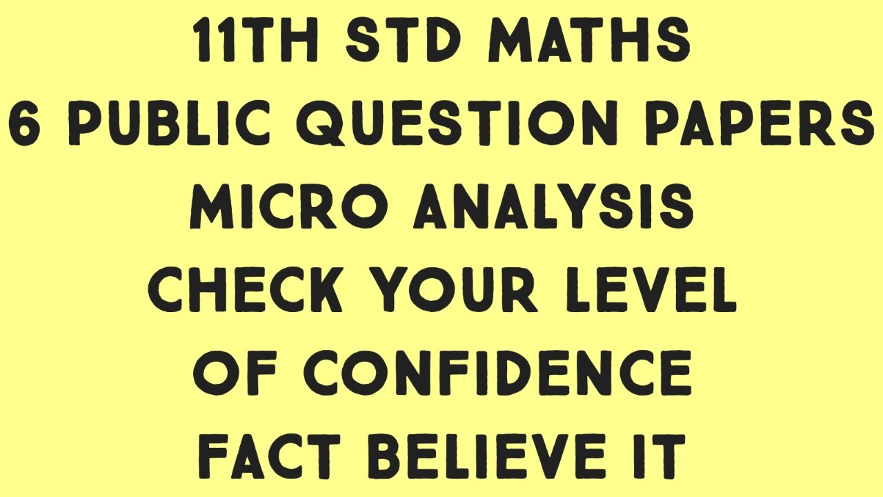 11th STD MATHS QUESTION PAPERS FACT CHECK YOUR LEVEL WITH 6 MODELS VERY 11th STD MATHS QUESTION PAPERS FACT CHECK YOUR LEVEL WITH 6 MODELS VERY